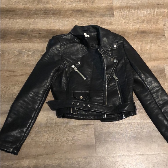 silence + noise | Jackets & Coats | Leather Jacket | Poshmark